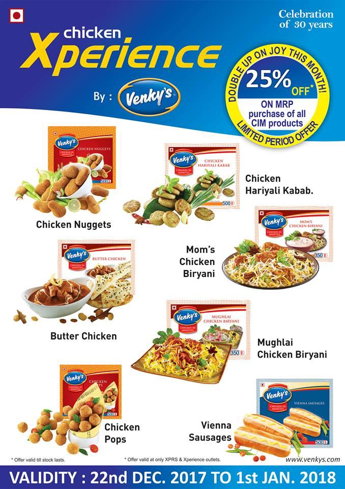 Menu at Venkys Chicken Xperience, Pimpri-Chinchwad, 302