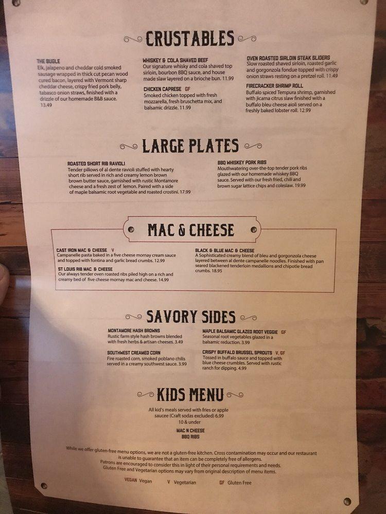 Menu at Brick & Bourbon pub & bar, Maple Grove