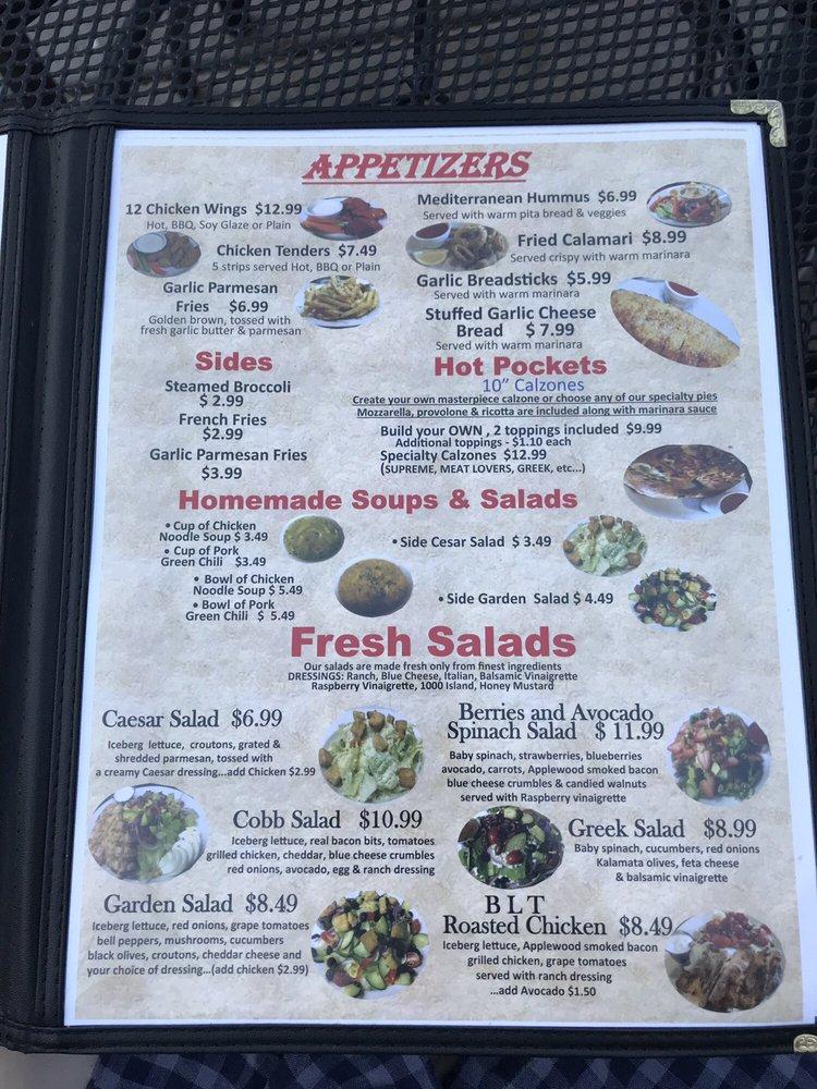 Menu at Gondola Pizza pizzeria, Avon