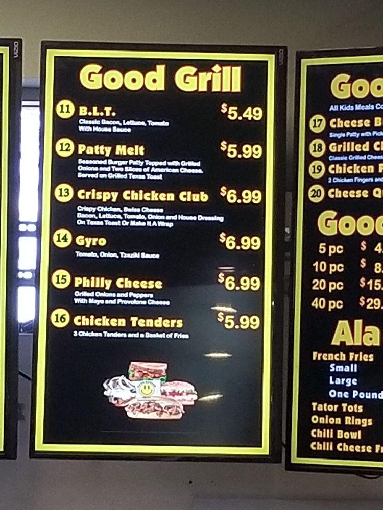 Menu at Good Burger Grill restaurant, Queen Creek