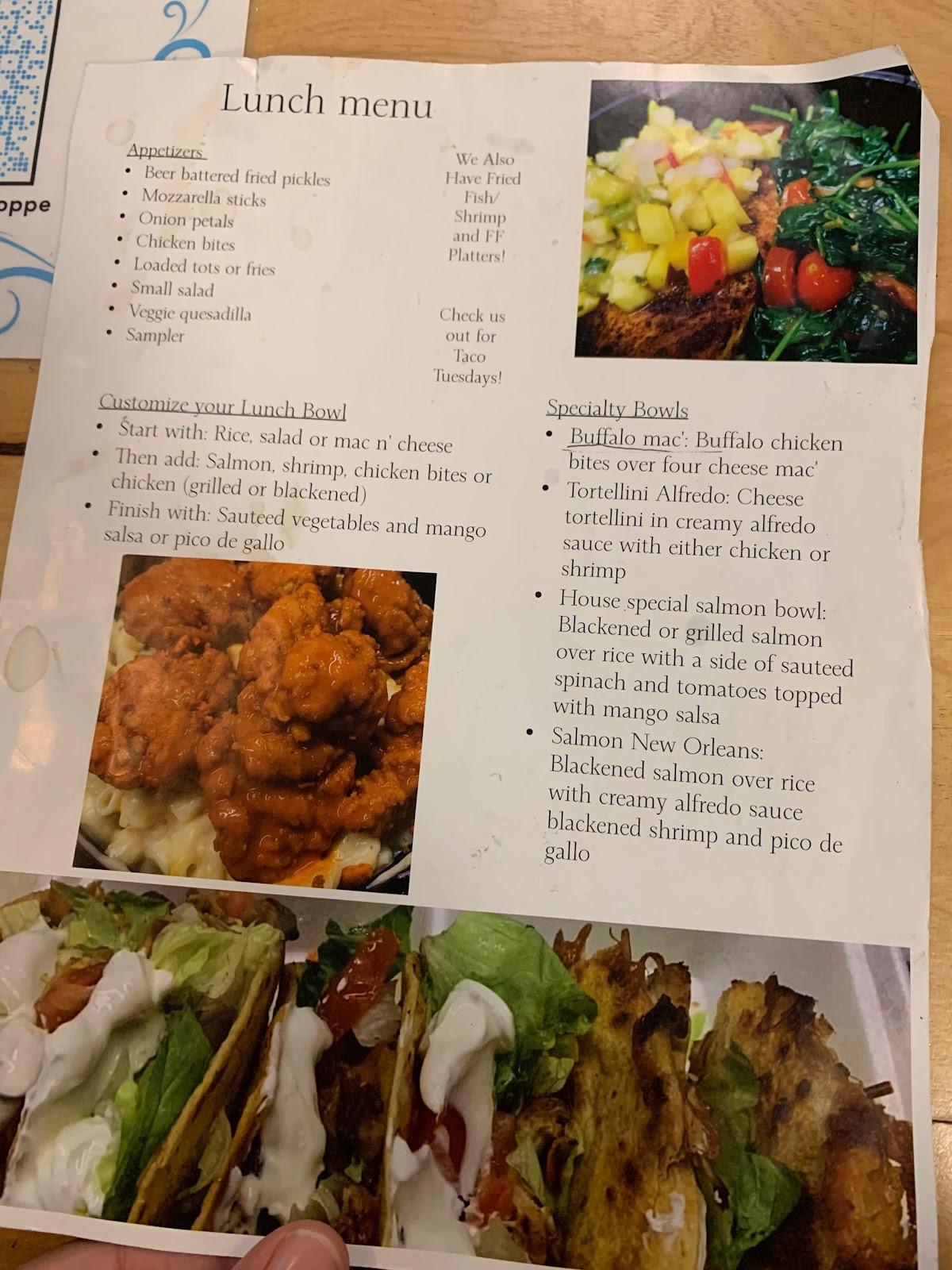 Menu at Magic Beans Coffee Shoppe restaurant, Salem