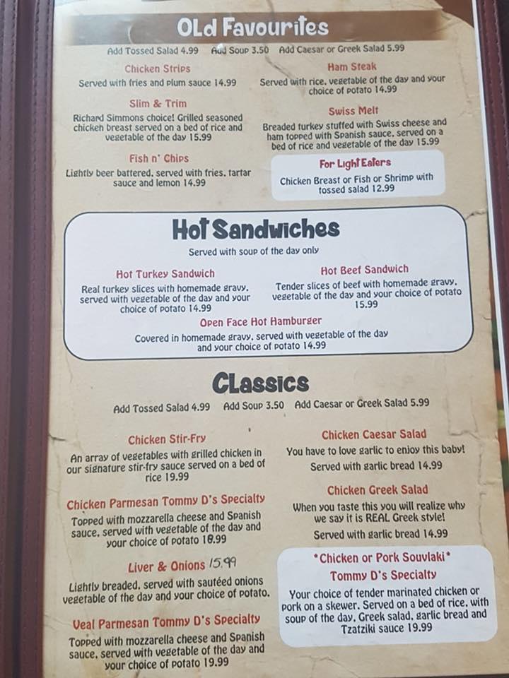 Menu at The Red House Eatery steakhouse, Hanover