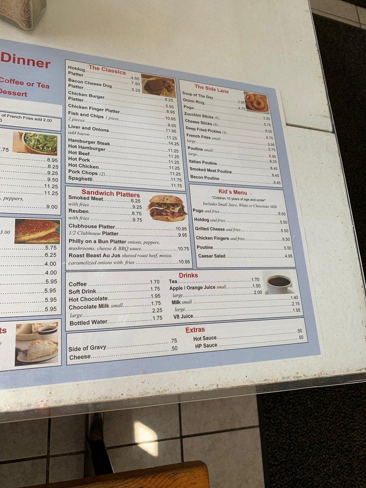 Menu at Jimmy's desserts, Ingleside