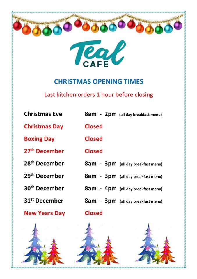 Menu at Teal Café restaurant, Sevenoaks