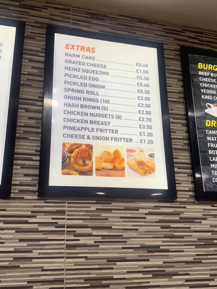 Menu at The Queen Vic Fish &Chips (Chorley) restaurant, Chorley