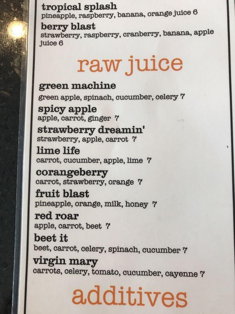 Menu at Chomp restaurant, Rochester