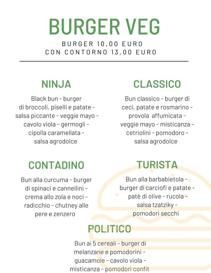 Menu da NaBi ristorante, Milano, Via Cadore