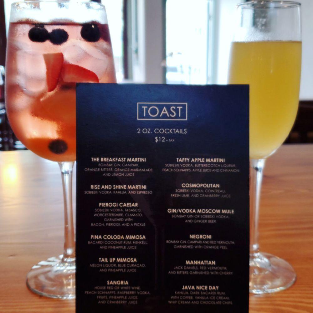 Menu at Toast On Bloor pub & bar, Toronto