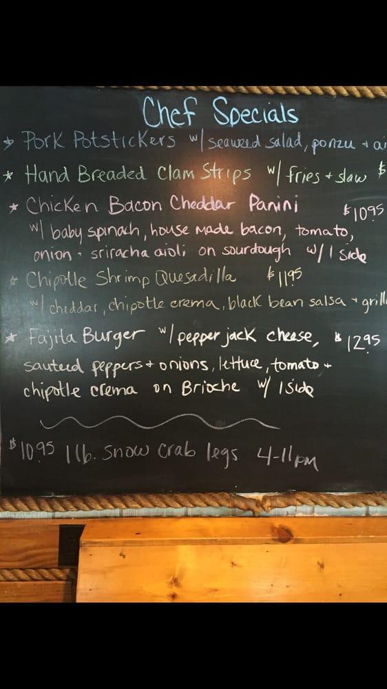 Menu at Red Bones Raw Bar Seafood Grille, Chesapeake