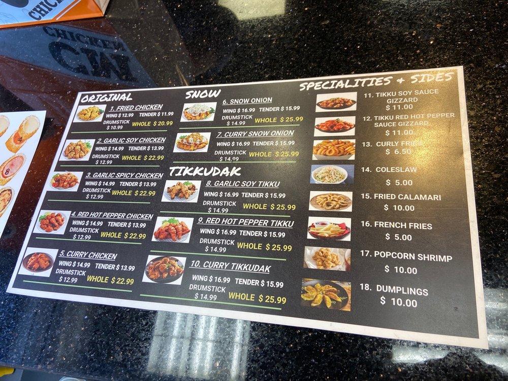 Menu at Cm Chicken, Ridgefield