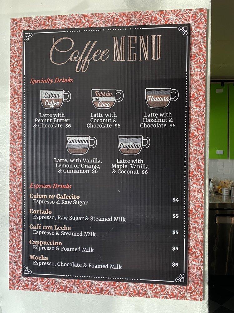 Menu at Odd Birds Cafe, St. Augustine