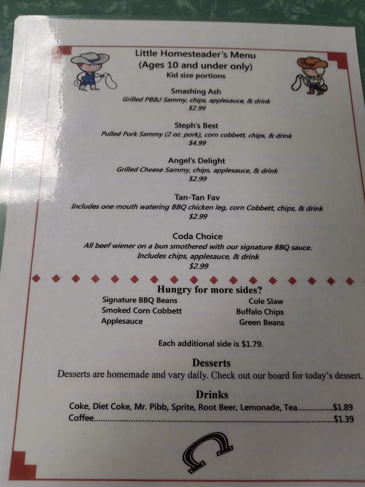 Menu at Savory Flavors BBQ, Bluefield