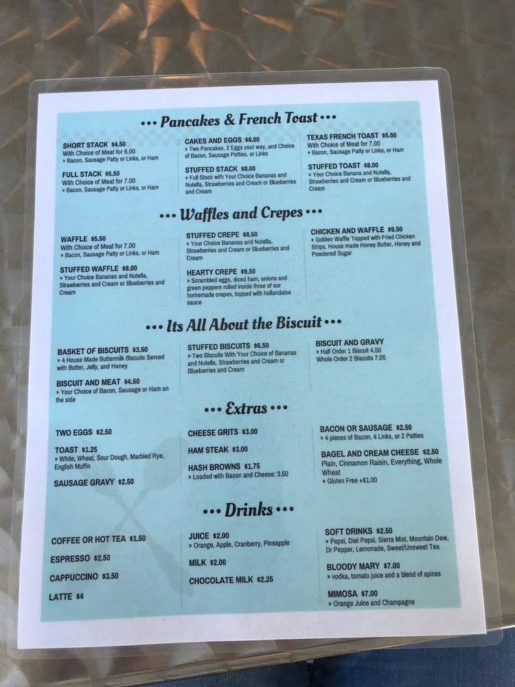 Menu at 2nd Street Cafe, Cedar Key