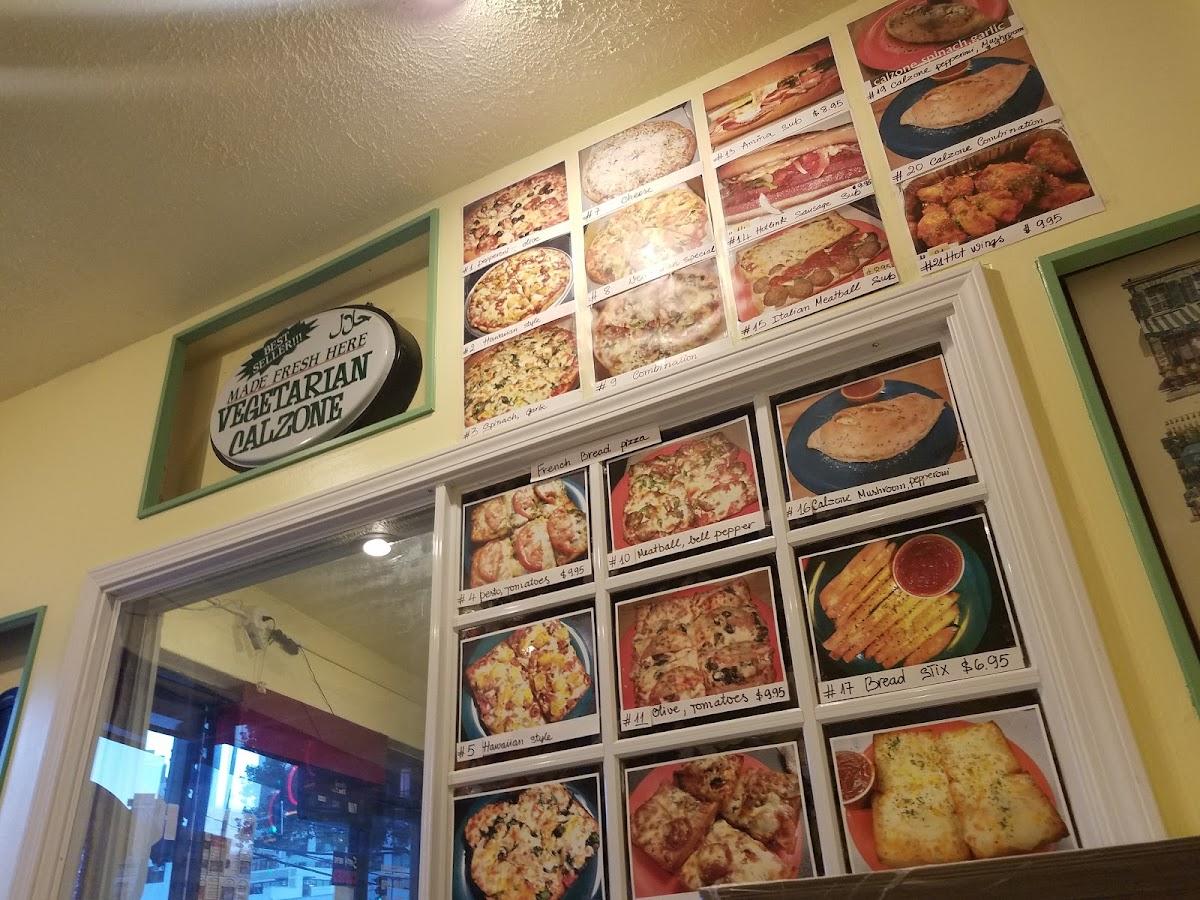 Menu at Amina Pizzeria, Honolulu