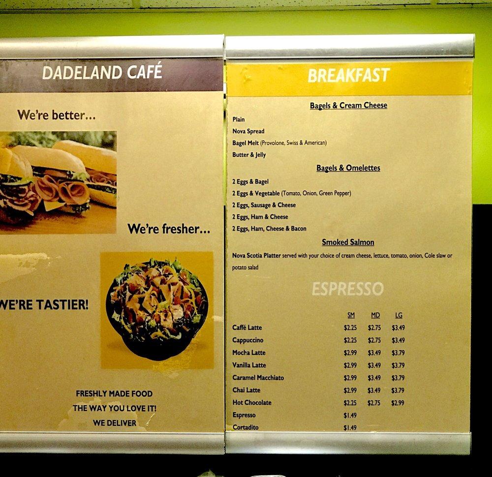 Menu at Dadeland Cafe, Miami