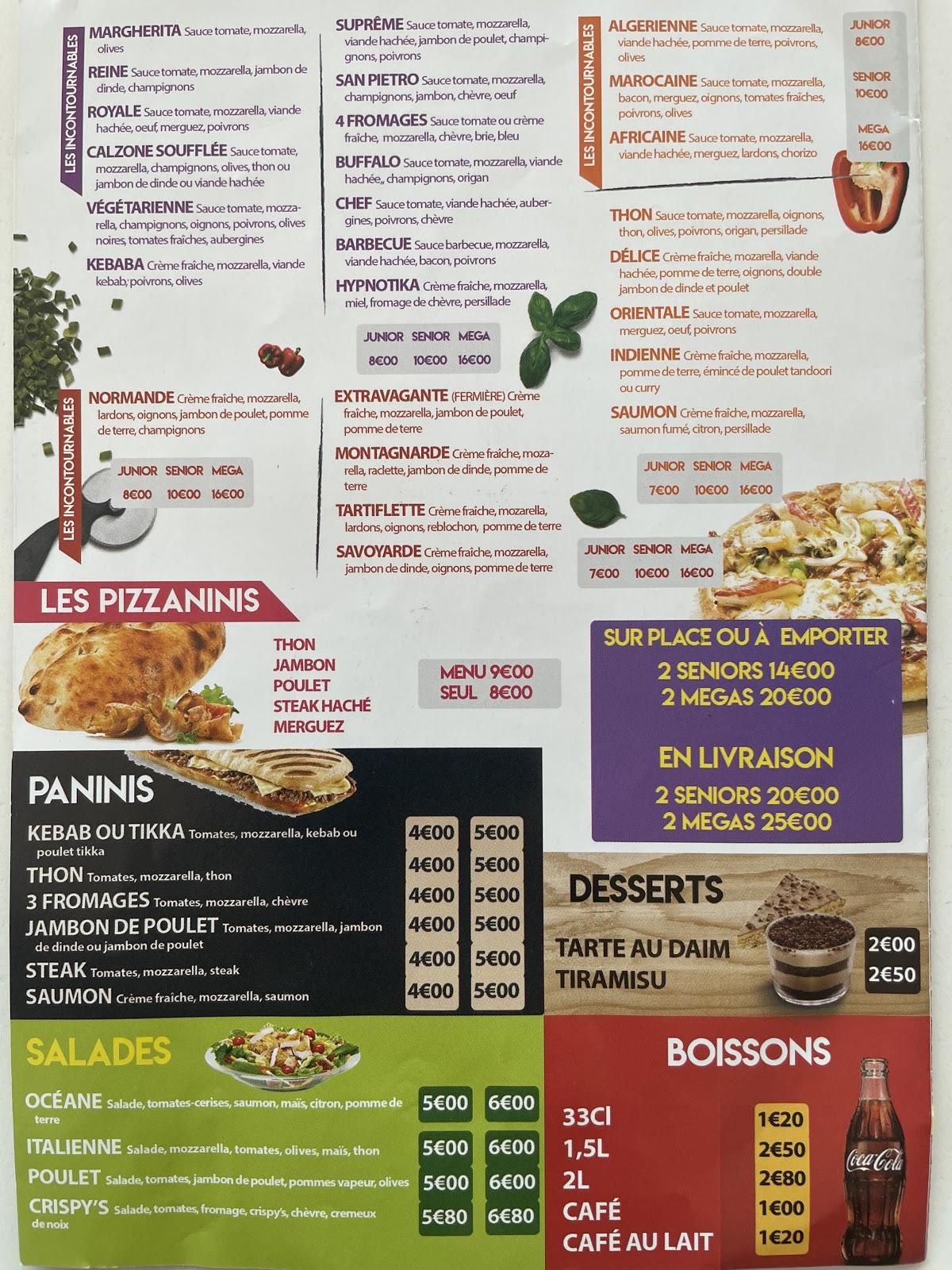 Menu at Inter Food restaurant, Trappes