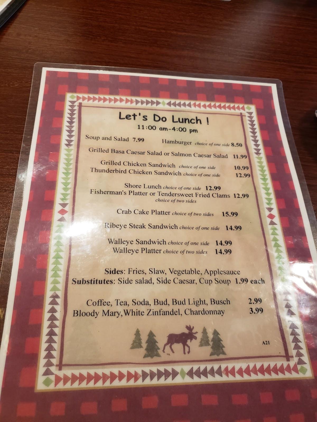 Menu at Yellowstone Cafe, Town and Country
