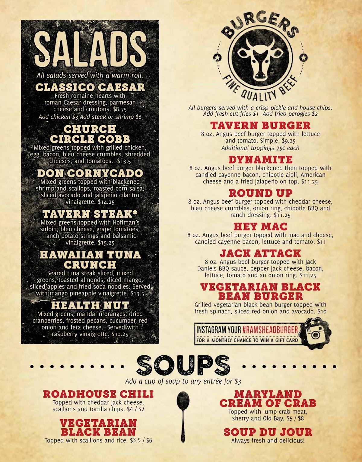 Menu at Rams Head Dockside pub & bar, Glen Burnie