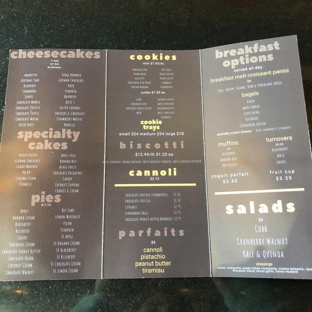 Menu at Almost Heaven Desserts & Coffee Shop, Bridgeport