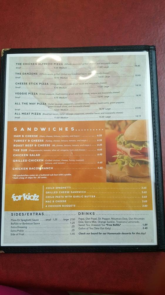 Menu at Grumpy's Italian Grill pizzeria, Cullman, 402 5th St SW