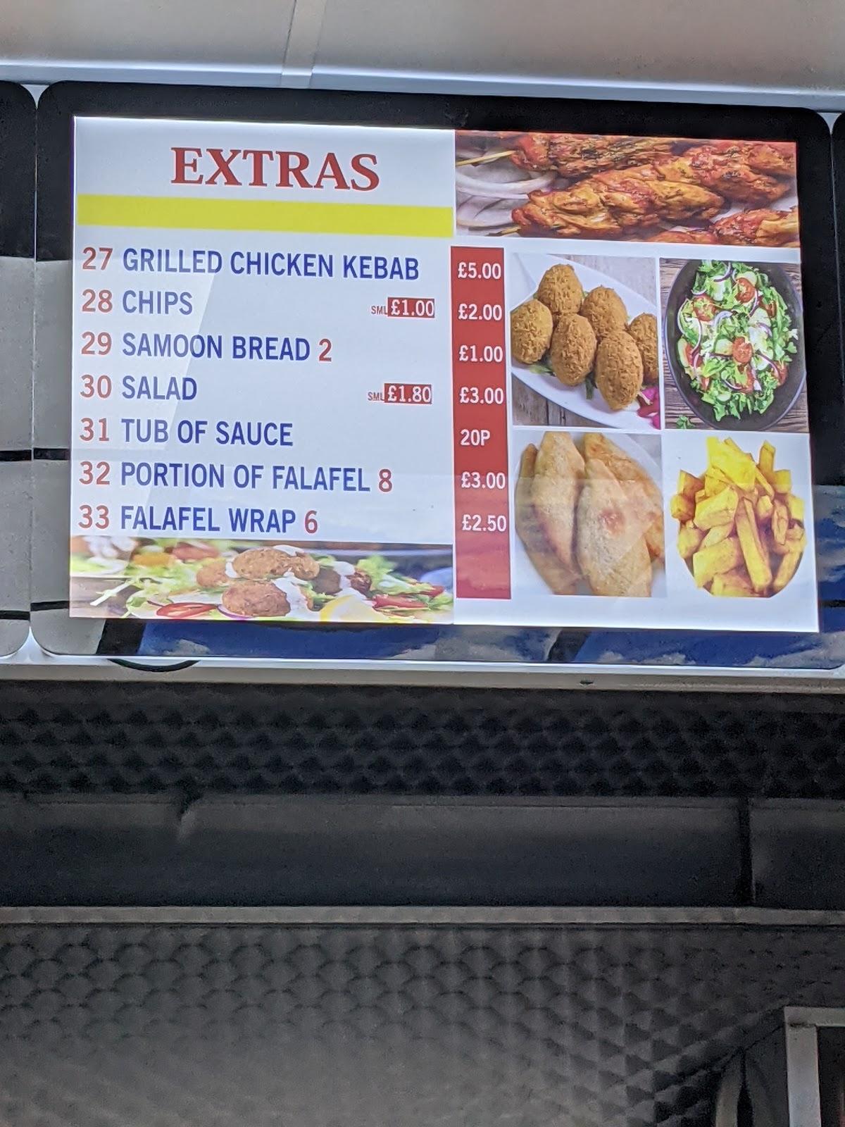 Menu at Best Shawarma fast food, Leicester