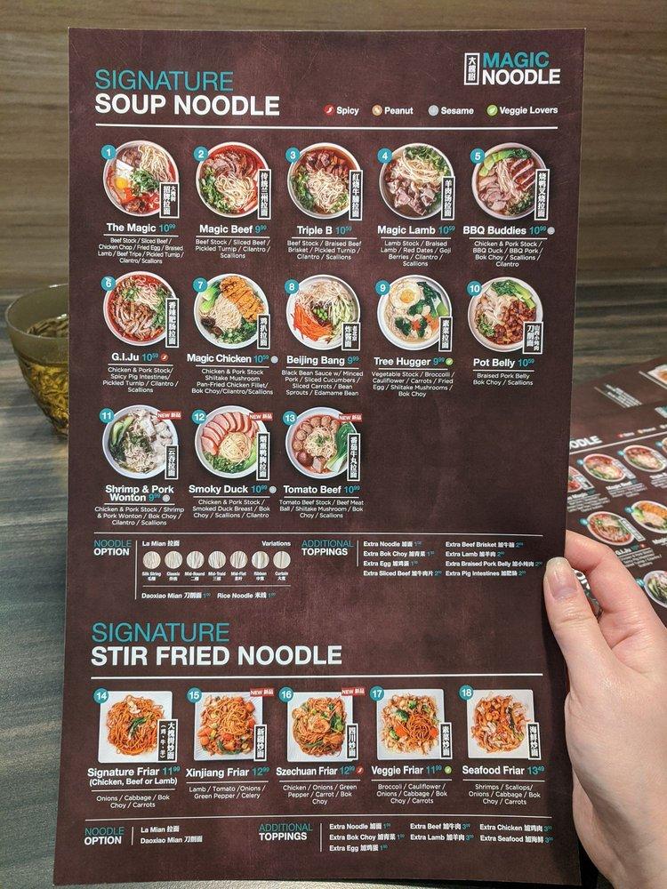Menu at Magic Noodle Armadale restaurant, Markham, Markham Rd Unit 3A