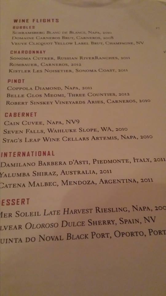 Menu at High Steaks steakhouse, Lincoln