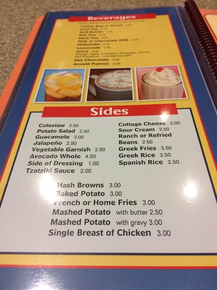 Menu at Jerry's Nugget Casino cafe, North Las Vegas