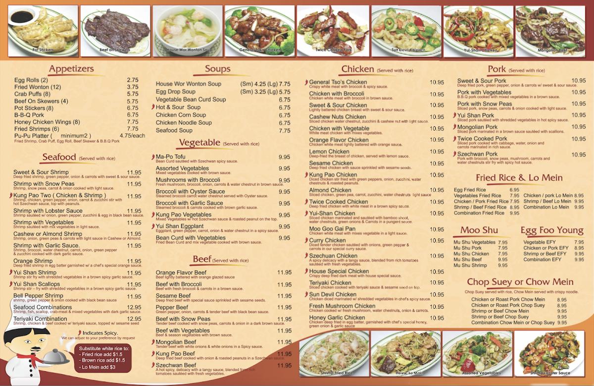 Menu at New Asian Kitchen restaurant, Phoenix