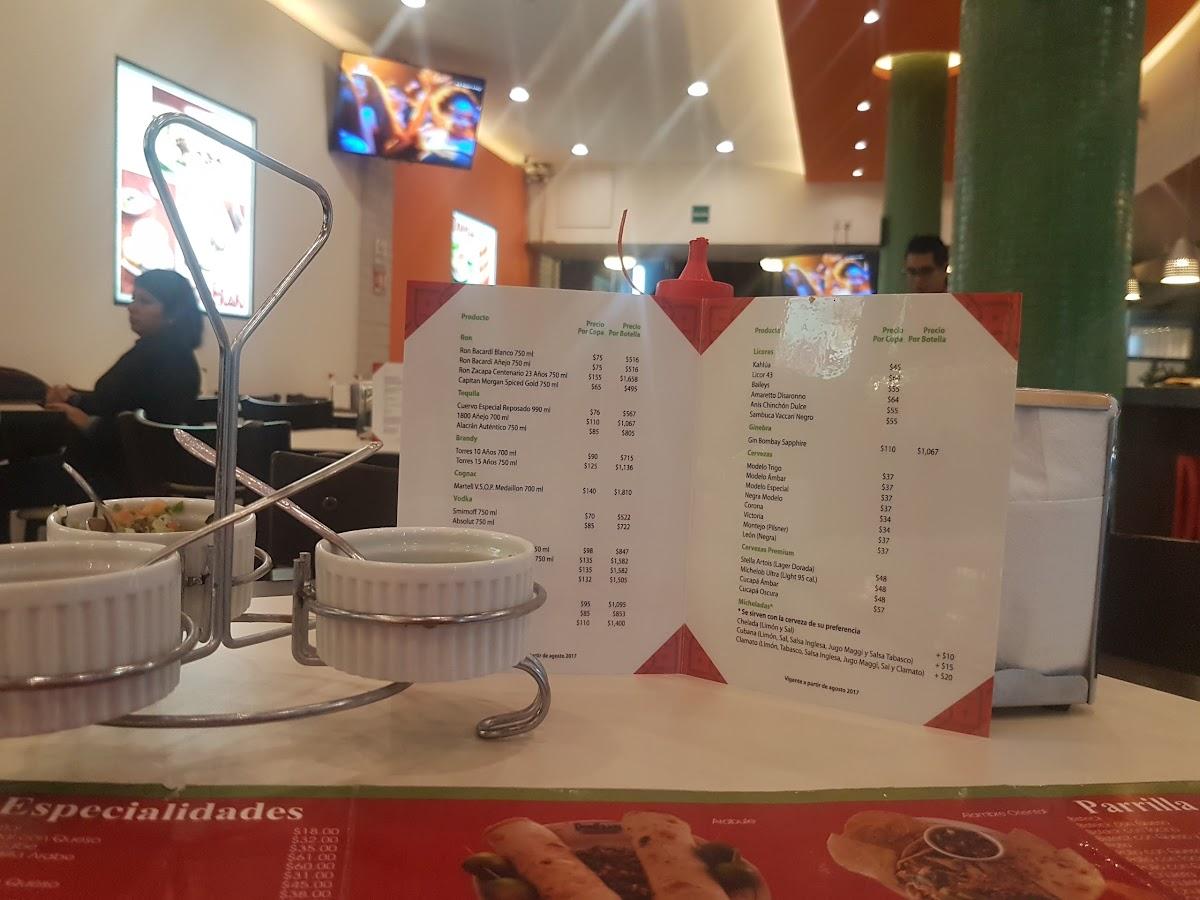 Carta del restaurante DonEraki Tacos Árabes, Ciudad López Mateos, Eje 3 ...