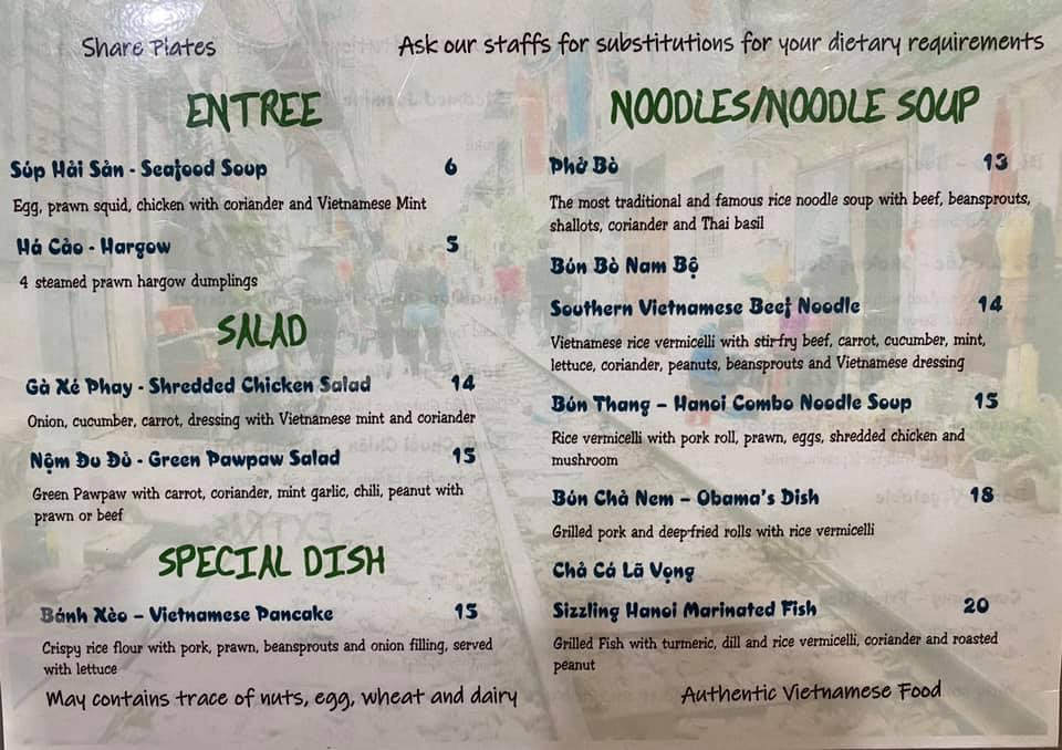 Menu at Cafe On Bayview, Runaway Bay