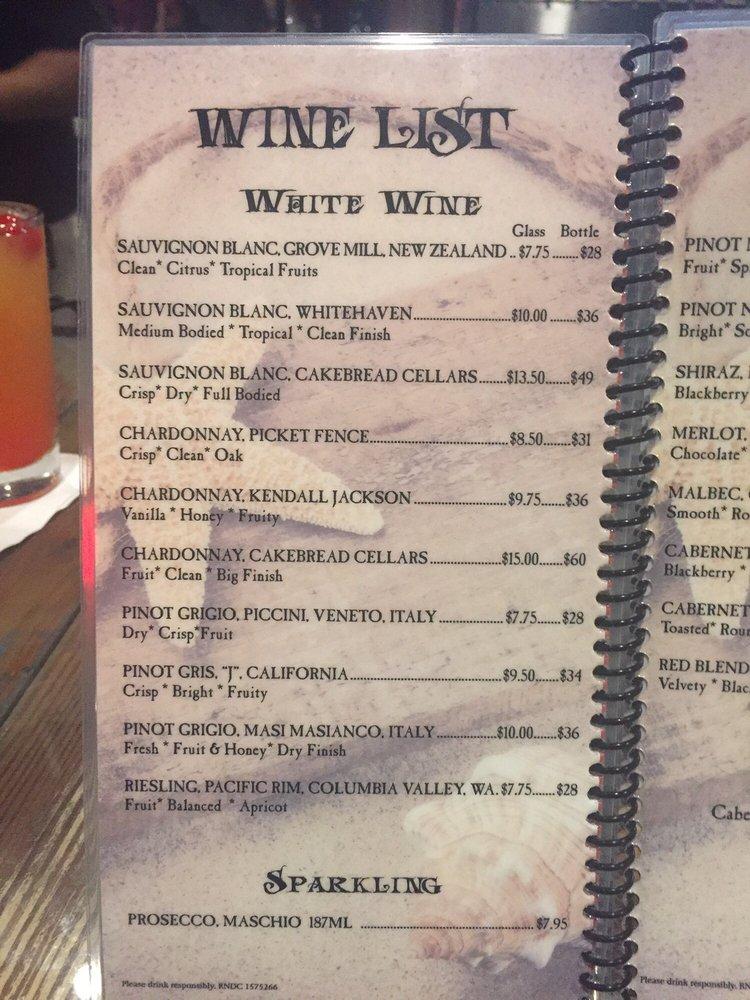 Menu at Doc Ford's Rum Bar & Grille, Sanibel, Island Inn Rd