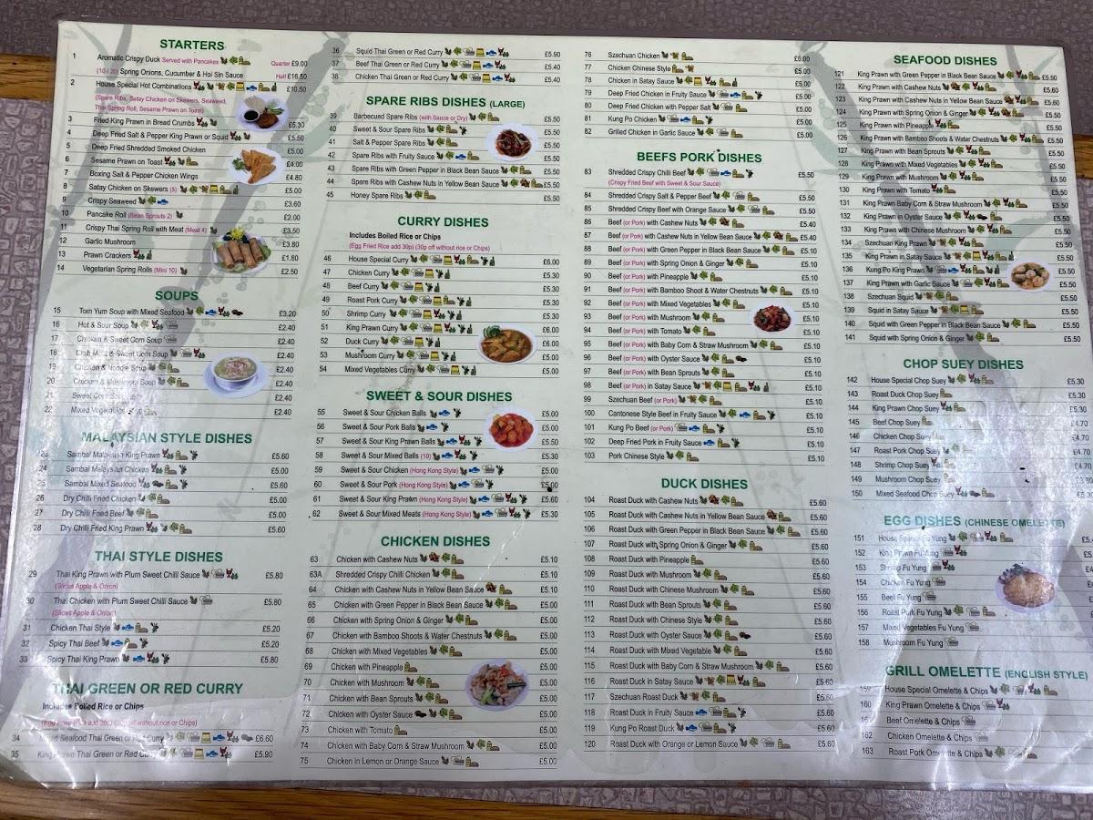 Menu at Golden Stir Fry restaurant, Southampton