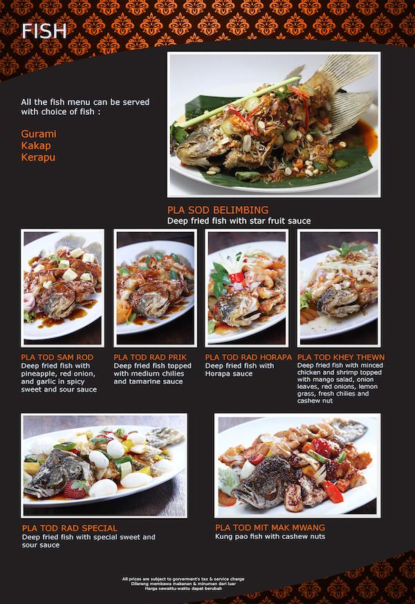 Menu at Horapa Seafood & Thai Kitchen restaurant, Semarang, Jl. Gajah ...