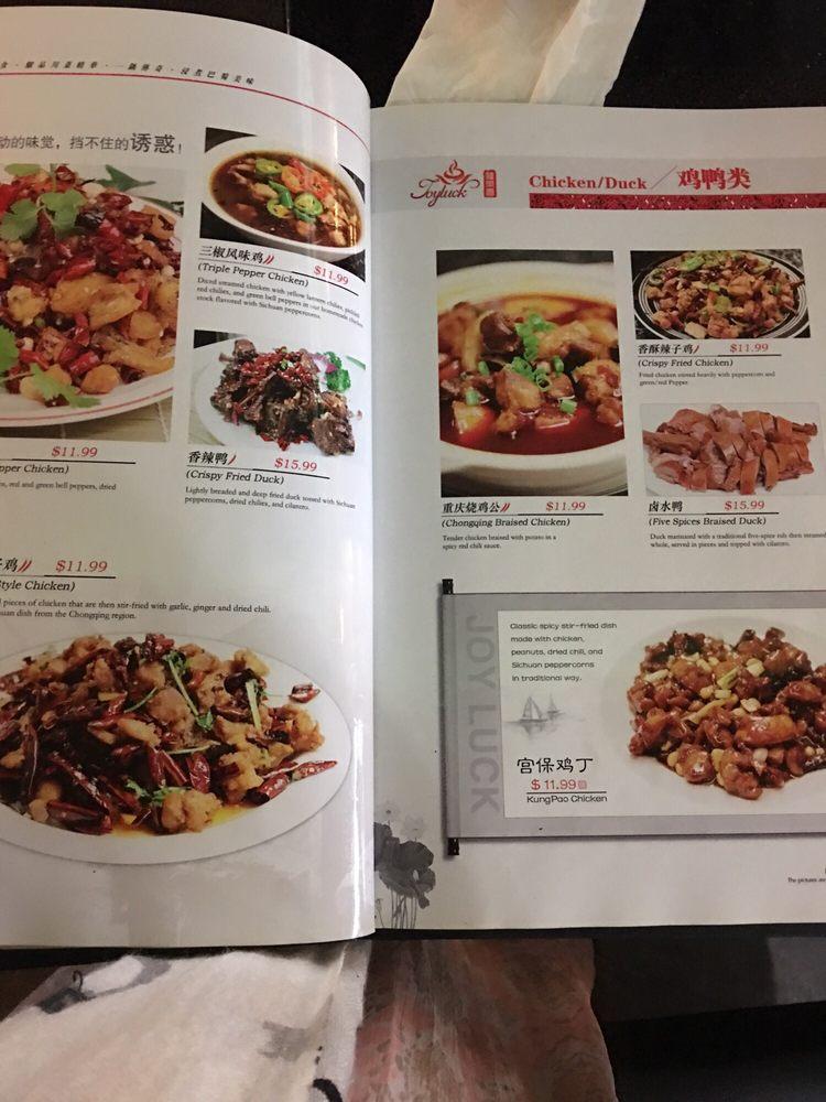 Menu at Joy Luck Chinese Buffet restaurant, Brentwood