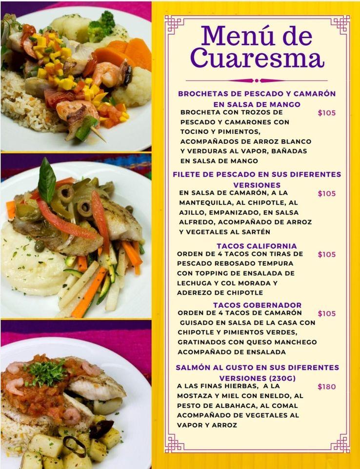 Carta del restaurante La Chunga, Monterrey, Calle Morelos 958 Esquina Con Javier Mina