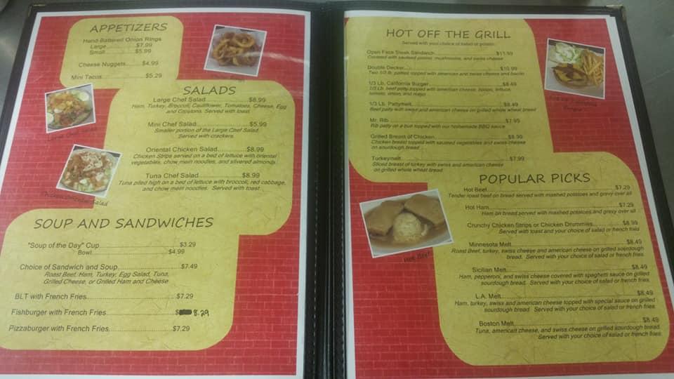 Menu at The Kitchen restaurant, Owatonna