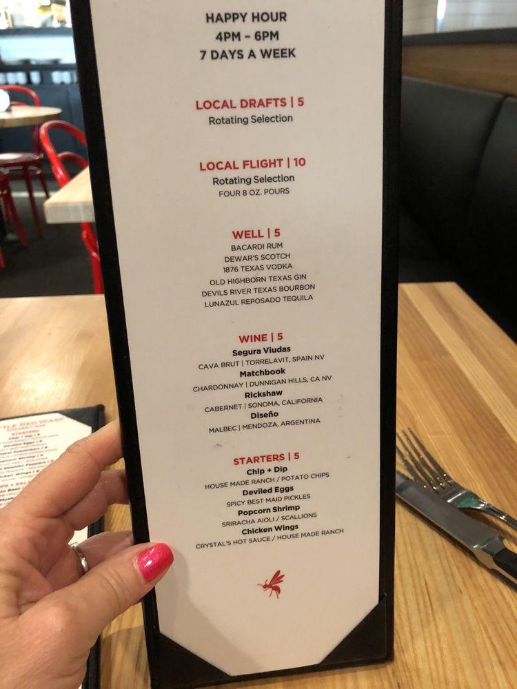 Menu at Little Red Wasp restaurant, Fort Worth