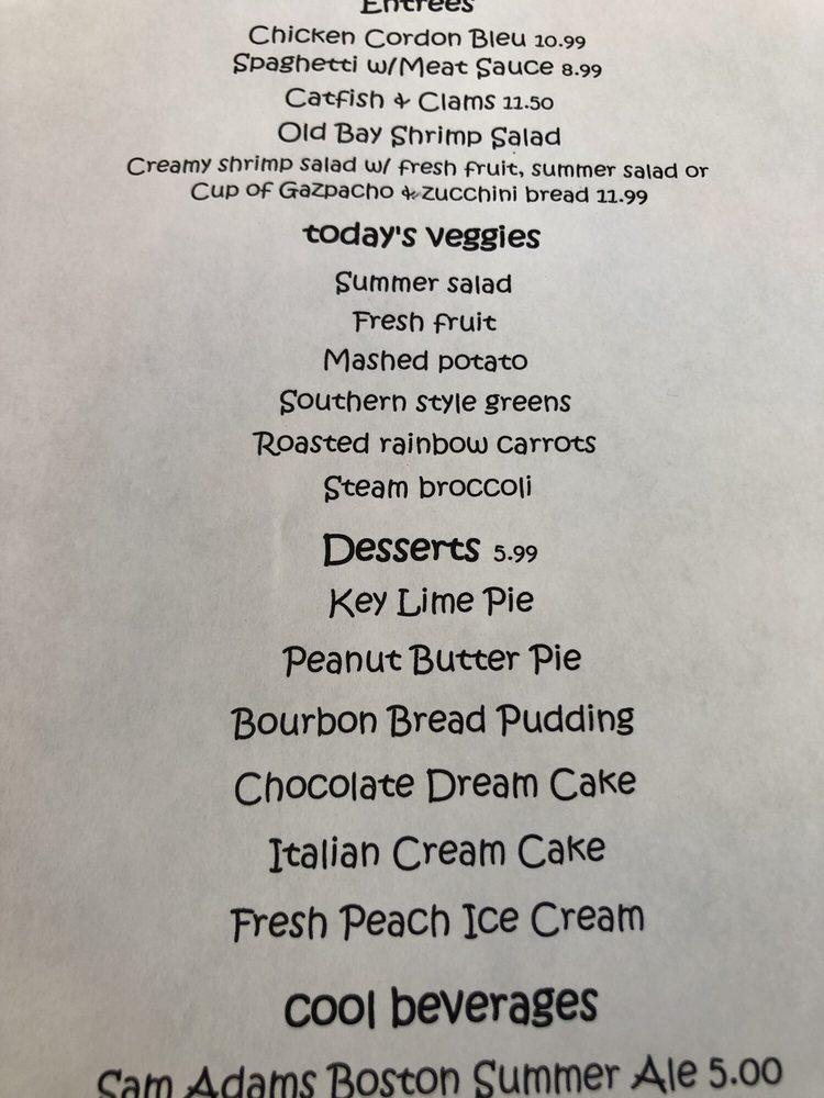Menu at The Ketch Seafood Grill restaurant, Lexington