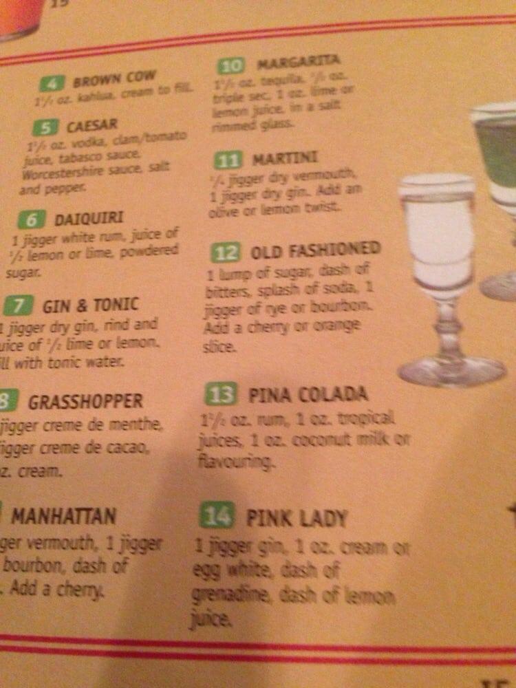 Menu at The Lingnan restaurant, Edmonton