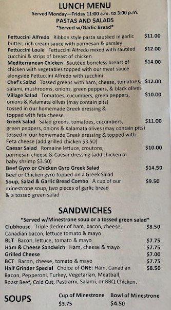 Menu at Athens Pizza & Pasta pizzeria, Auburn