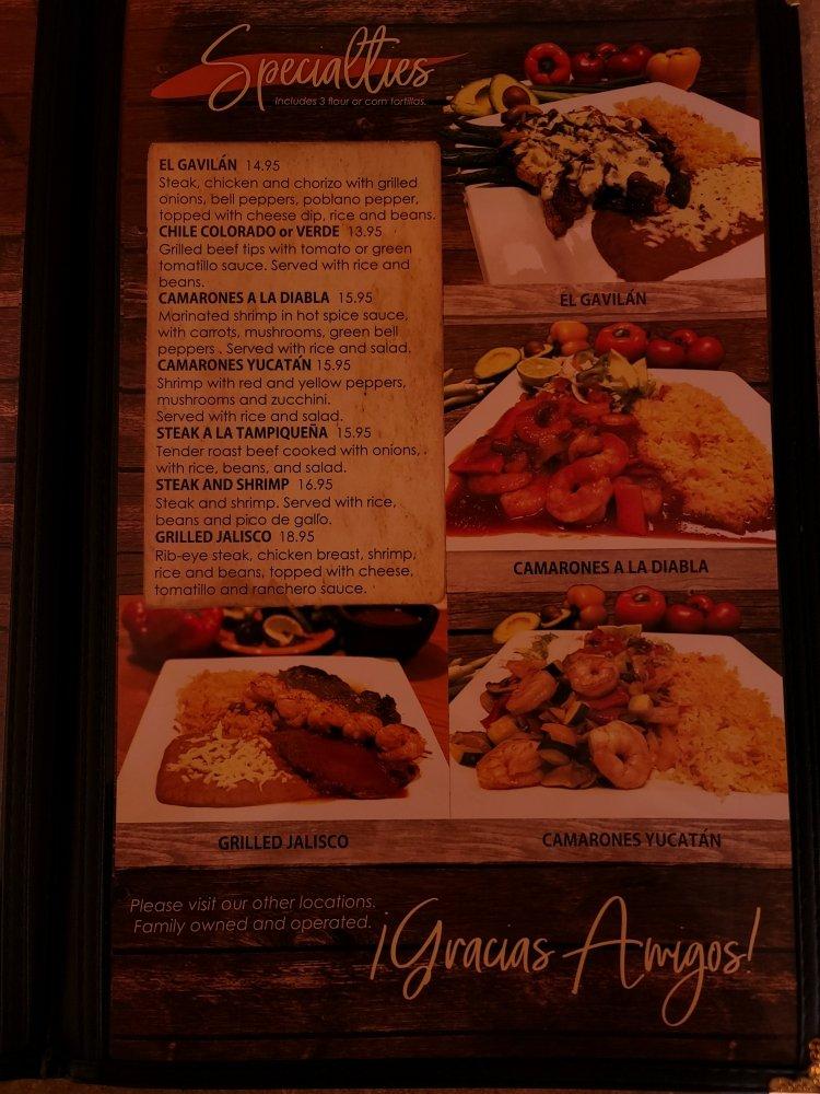 Menu at El Loro Mexican Restaurant, Thief River Falls