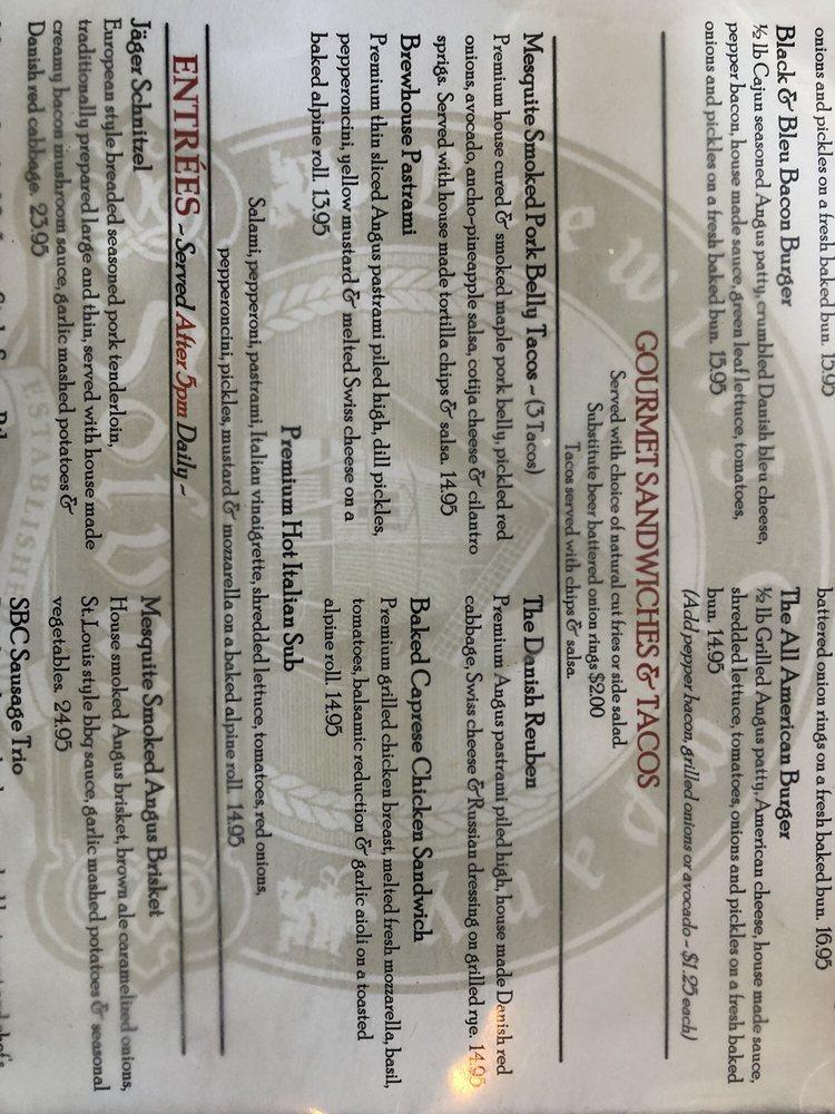 Menu at Solvang Brewing Company - Hoptions Taproom & Eatery- Lompoc pub ...
