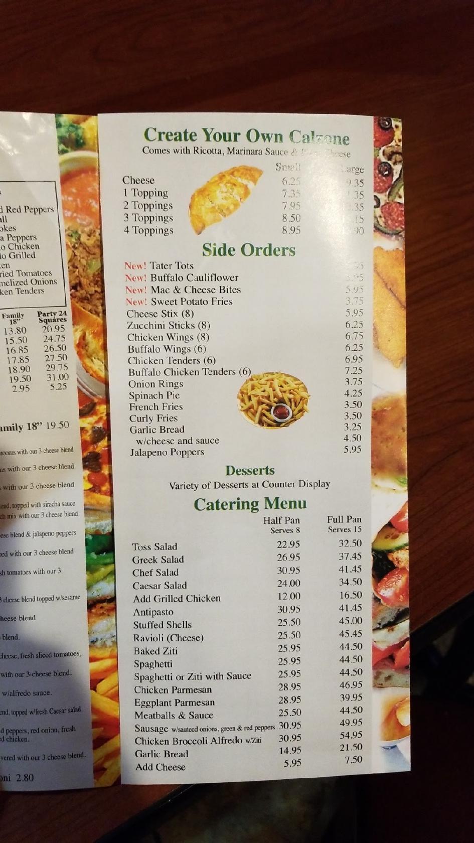 Menu at Athens Pizza pizzeria, Leominster