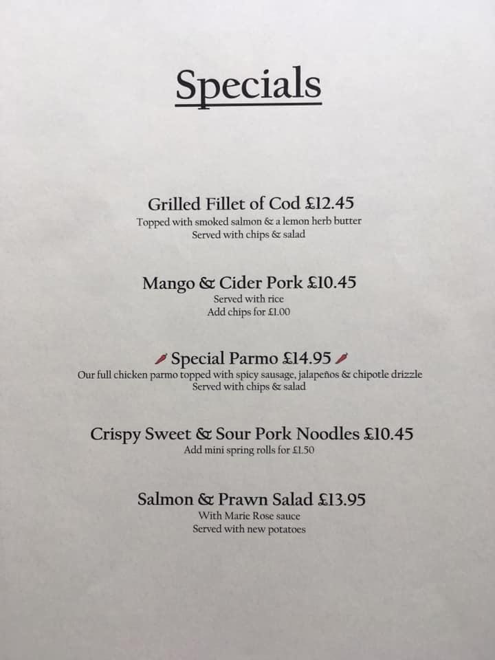 Menu at The Buck pub & bar, Middlesbrough