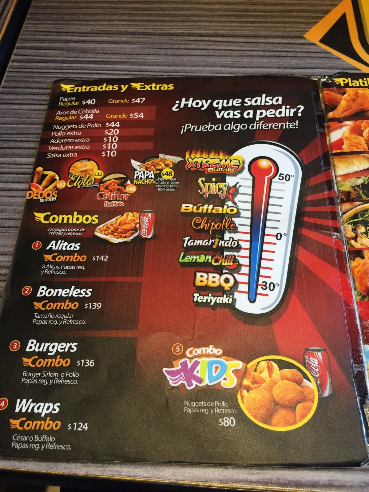 Carta del restaurante Buffalucas, Mexicali, Blvd. Benito Juárez 1848 ...