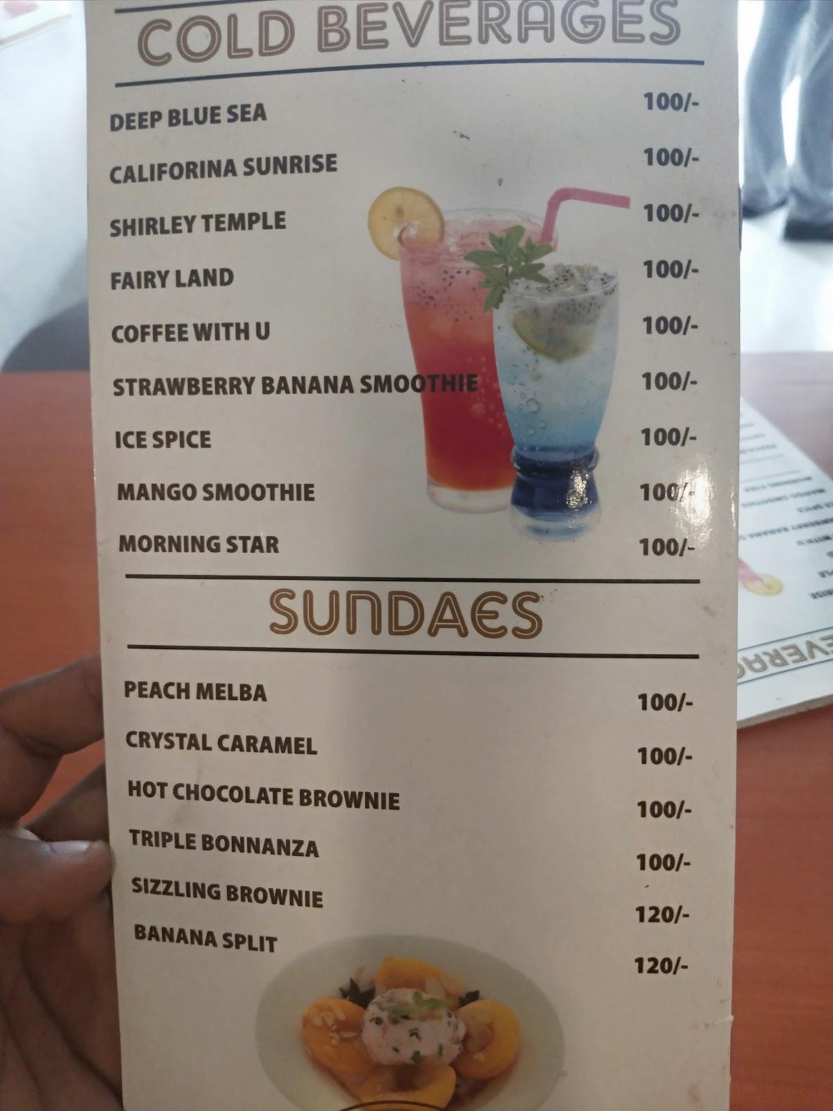 Menu at Chef Bakers, Hyderabad, Prime legend building