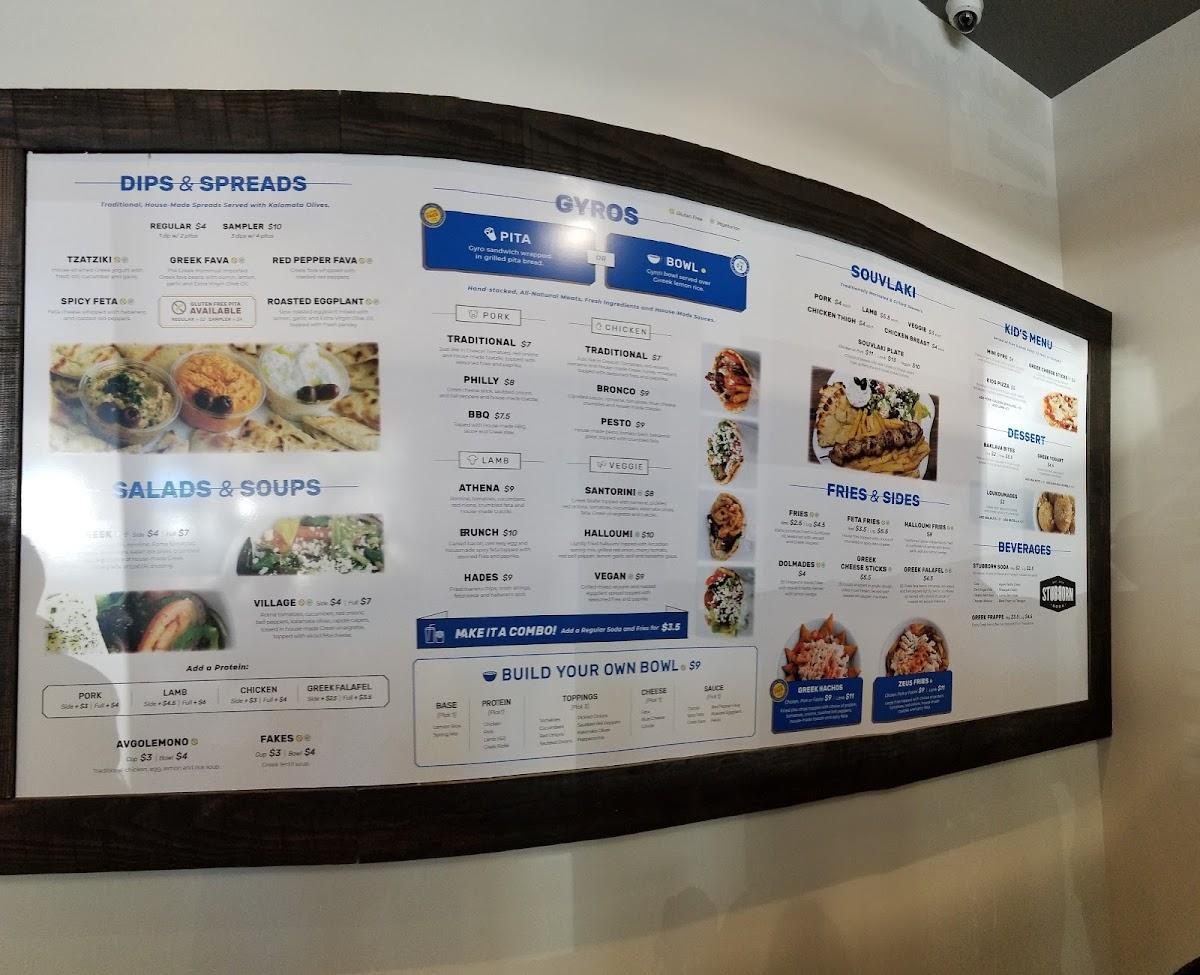 Menu at Meraki Greek Street Food desserts, Boise