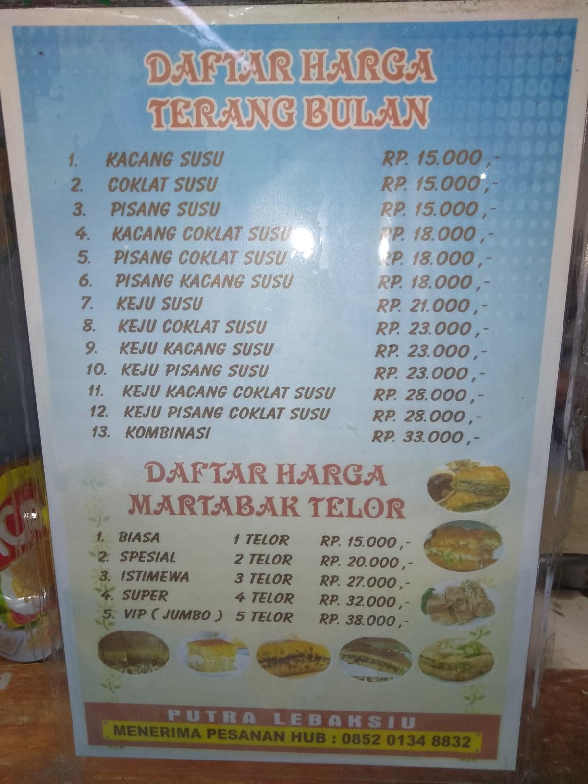 Menu at Martabak family, Bojonegoro