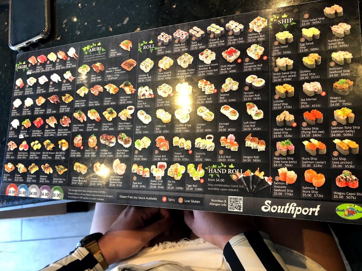 Carta del restaurante Sushi Train Southport, Southport, Shop 16